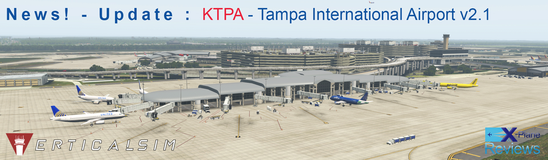 News! - Update : KTPA - Tampa International Airport v2.1 by VerticalSim ...