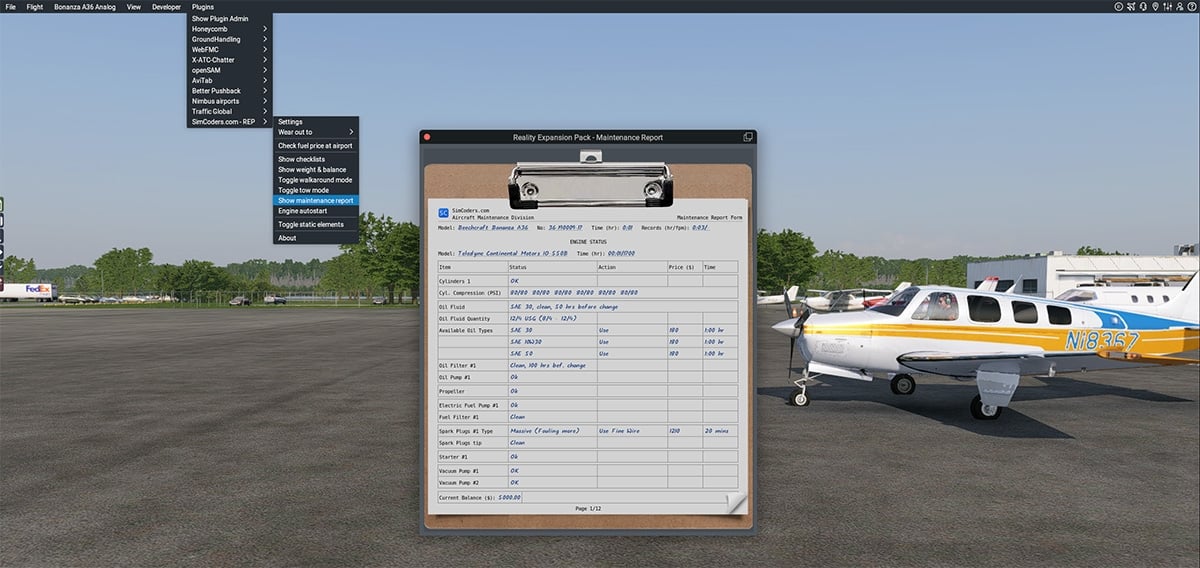 Aircraft Expansion Review - PAE Beechcraft Bonanza A36 with REP 5.0 ...