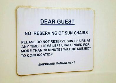 Chair Hogs... New Perspective - Norwegian Cruise Line - Cruise Critic ...