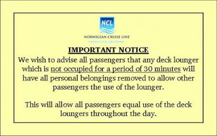 Chair Hogs... New Perspective - Norwegian Cruise Line - Cruise Critic ...