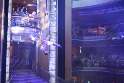 Grandeur Centrum Aerial Show - Royal Caribbean International - Cruise ...
