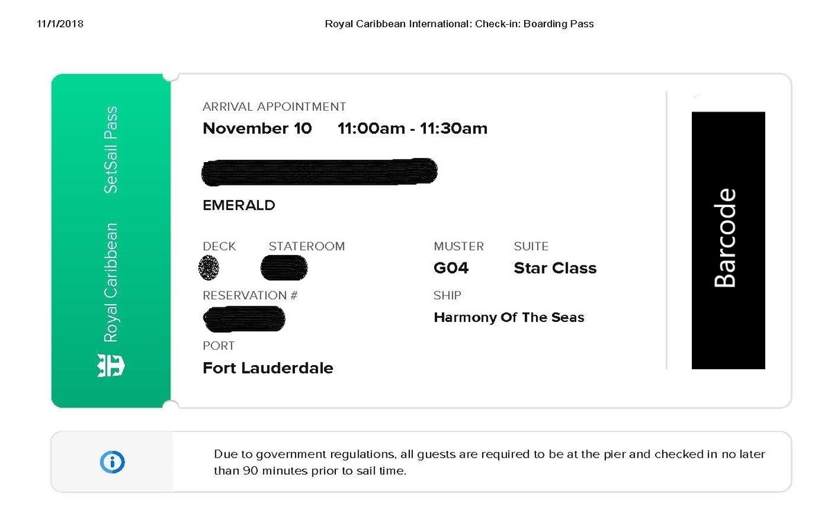 Boarding pass changes - Page 4 - Royal Caribbean International - Cruise ...