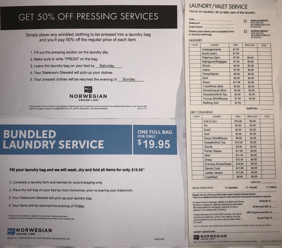 Self service laundry on the Getaway? - Norwegian Cruise Line - Cruise ...