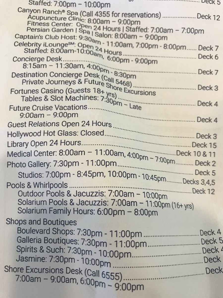 Equinox - when is a kid an adult (Solarium etc.) - Celebrity Cruises ...
