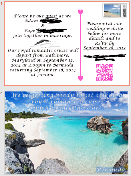 Welcome Letters - Honeymoon & Wedding Cruises - Cruise Critic Community