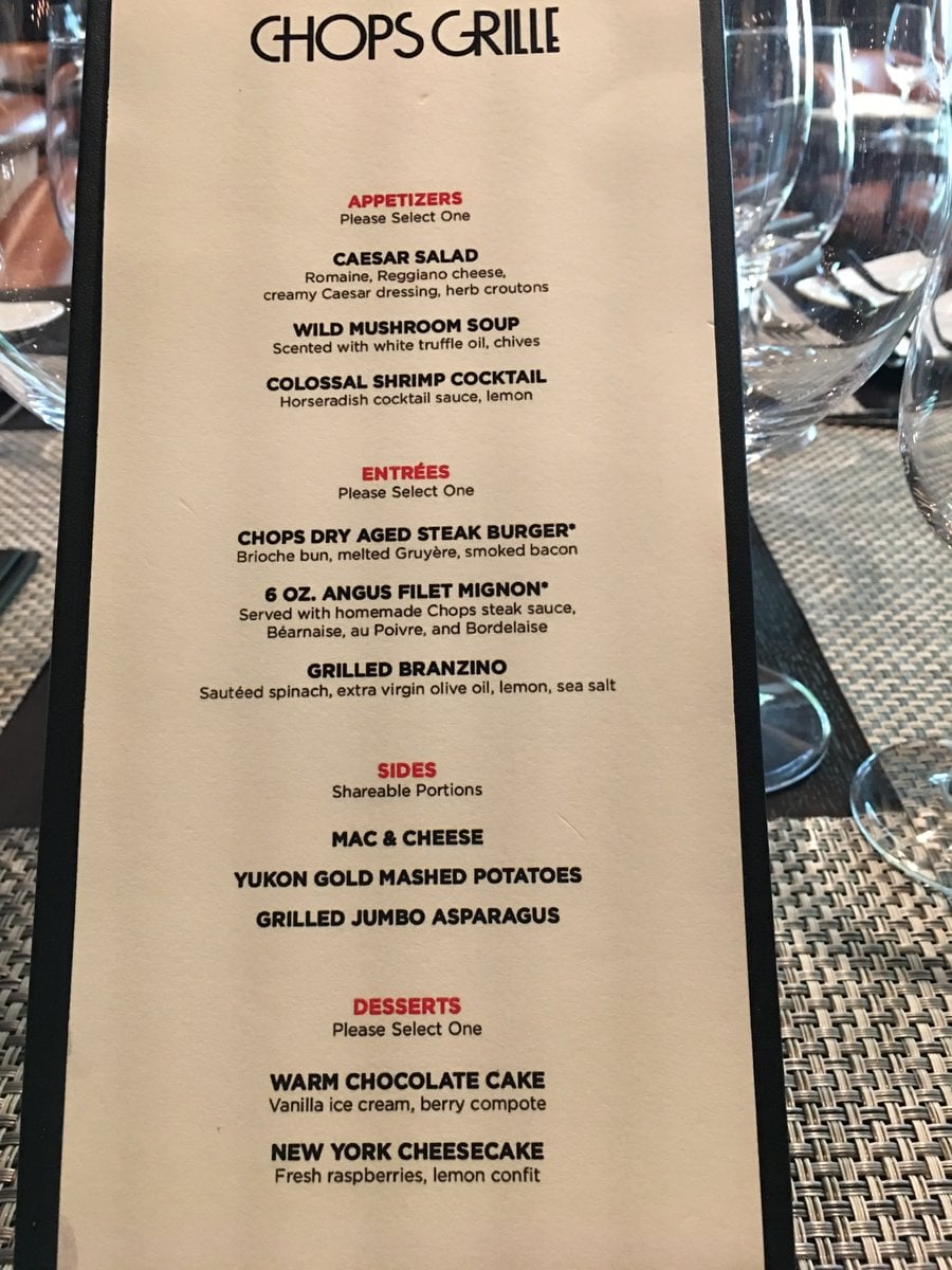 The Key lunch menus - Royal Caribbean International - Cruise Critic ...