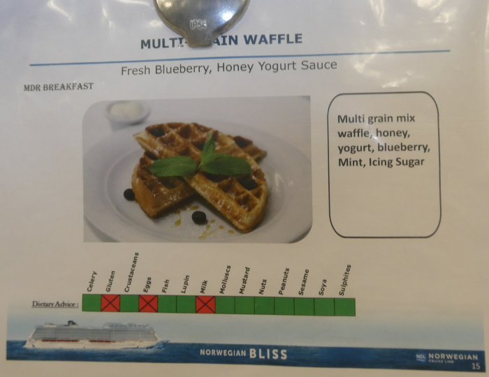 Room Service Menu - Norwegian Cruise Line - Cruise Critic Community