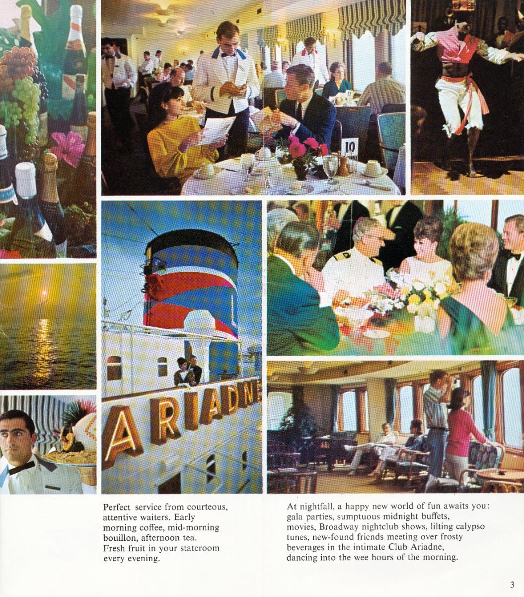 SS Ariadne 1969 Brochure - What Ever Happened To........??? - Cruise ...