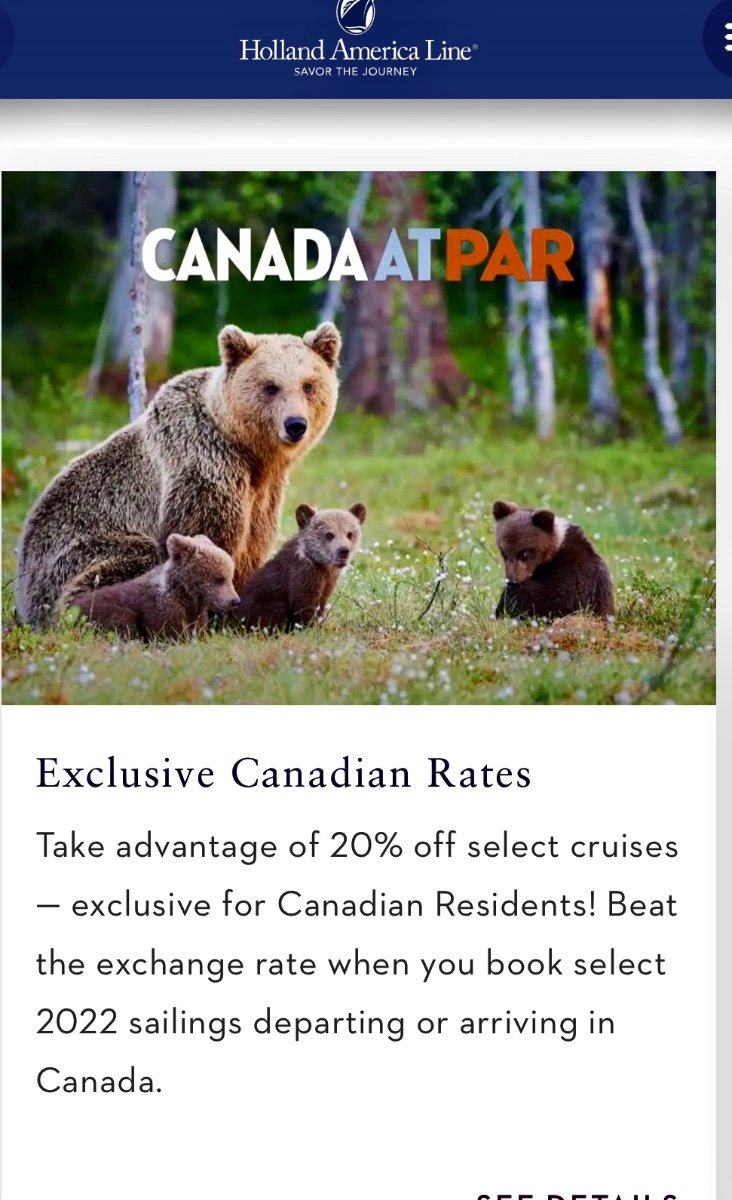 Canada at Par - Holland America Line - Cruise Critic Community