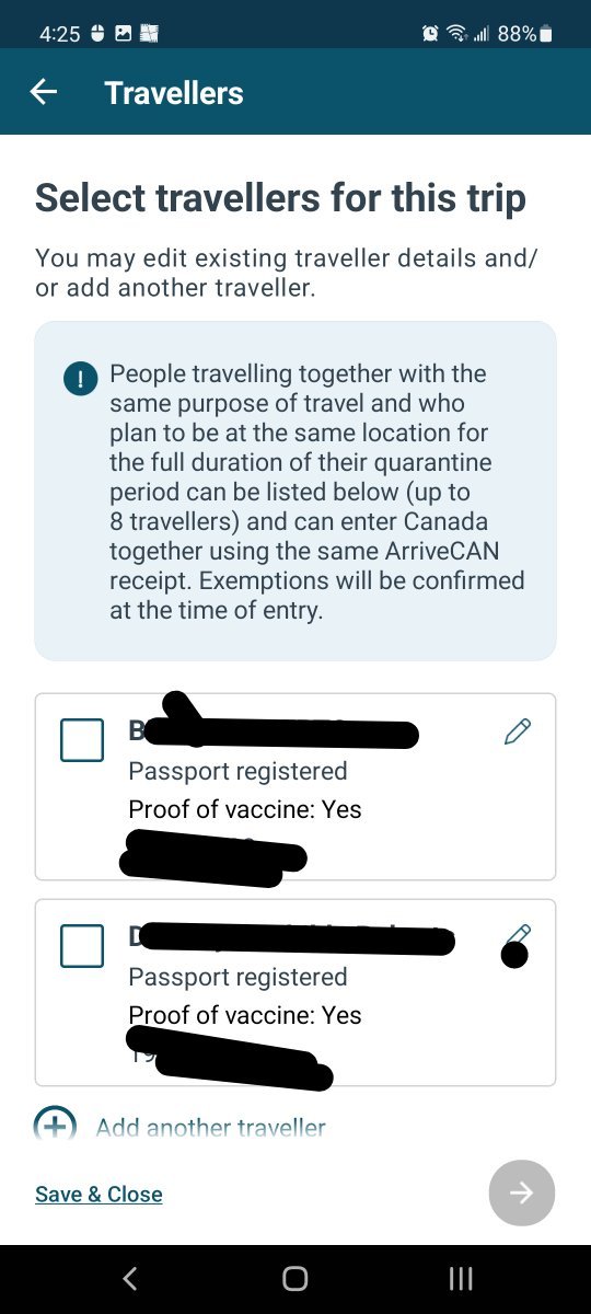 ArriveCAN QUESTIONS....HELP! - Canadian Cruisers - Cruise Critic Community
