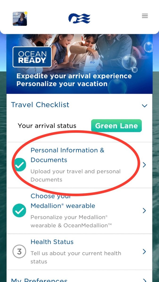 When are digital boarding passes available on Medallion app? - Princess ...