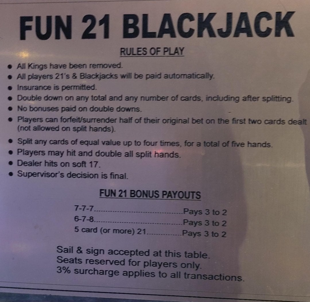 Carnival Casino Black Jack - Carnival Cruise Lines - Cruise Critic ...