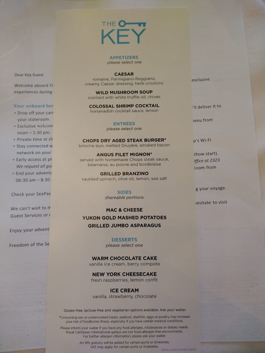 How many are dining with you at The Key lunch? Bring a bottle of wine ...