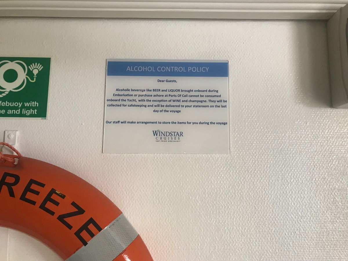 Alcohol allowance on Windstar - Windstar Cruises - Cruise Critic Community