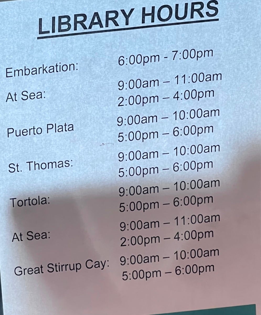 Library on Encore - Norwegian Cruise Line - Cruise Critic Community