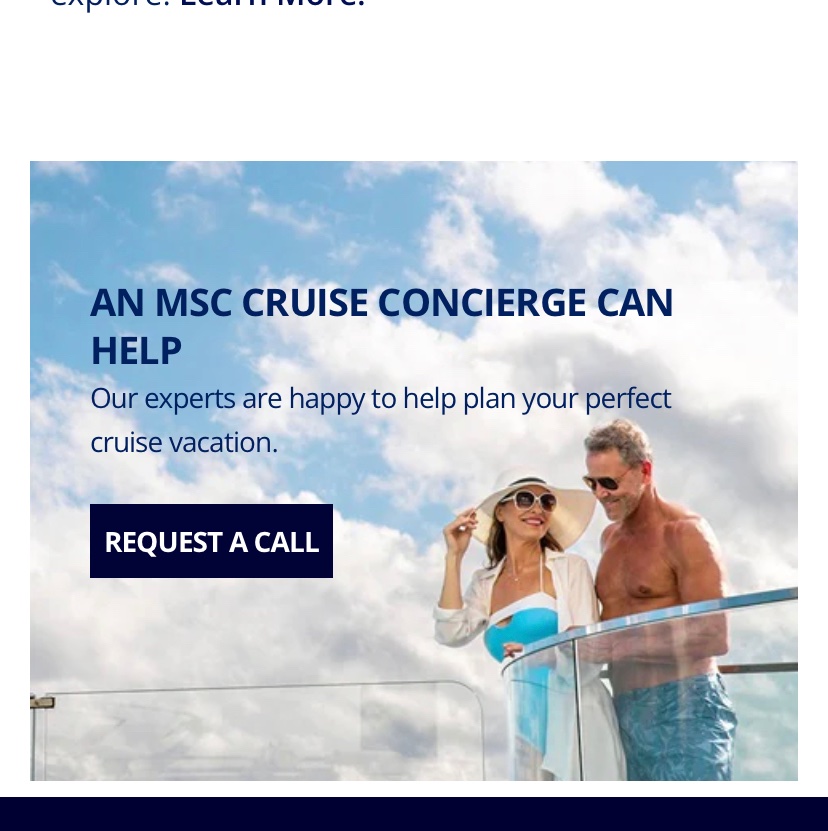 MSC cruise concierge - MSC Cruises - Cruise Critic Community