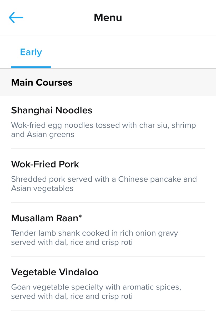 Pictures of the new Menu - Royal Caribbean International - Cruise ...