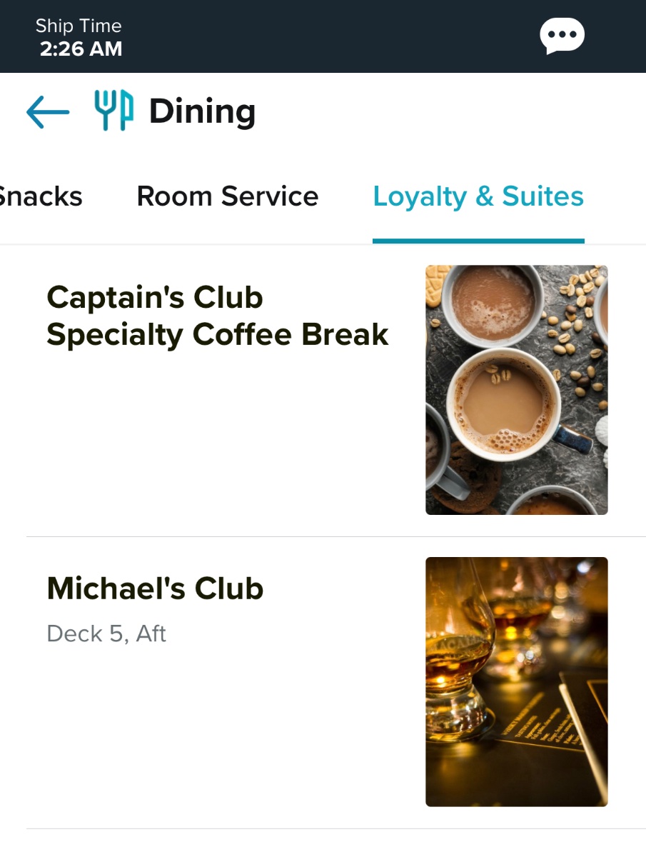Blu menus - Celebrity Cruises - Cruise Critic Community