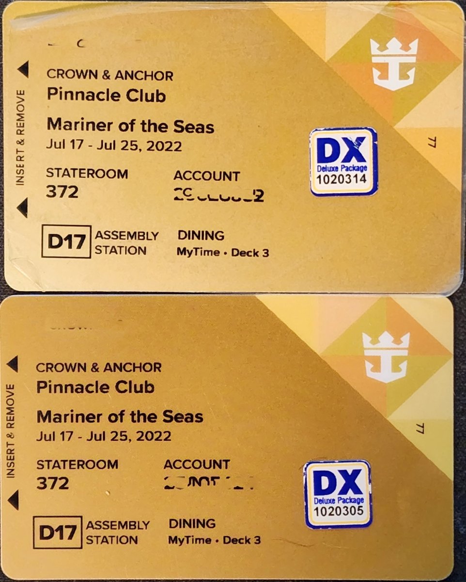 Sea Pass Card Colours - Royal Caribbean International - Cruise Critic ...