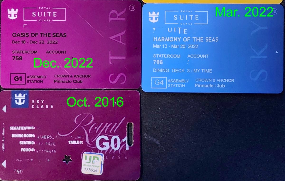 Sea Pass Card Colours - Royal Caribbean International - Cruise Critic ...