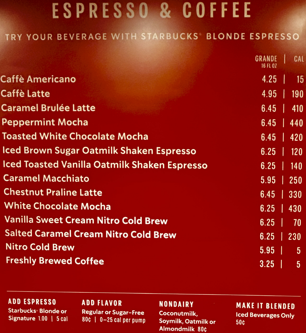 Starbucks Package - Norwegian Cruise Line - Cruise Critic Community