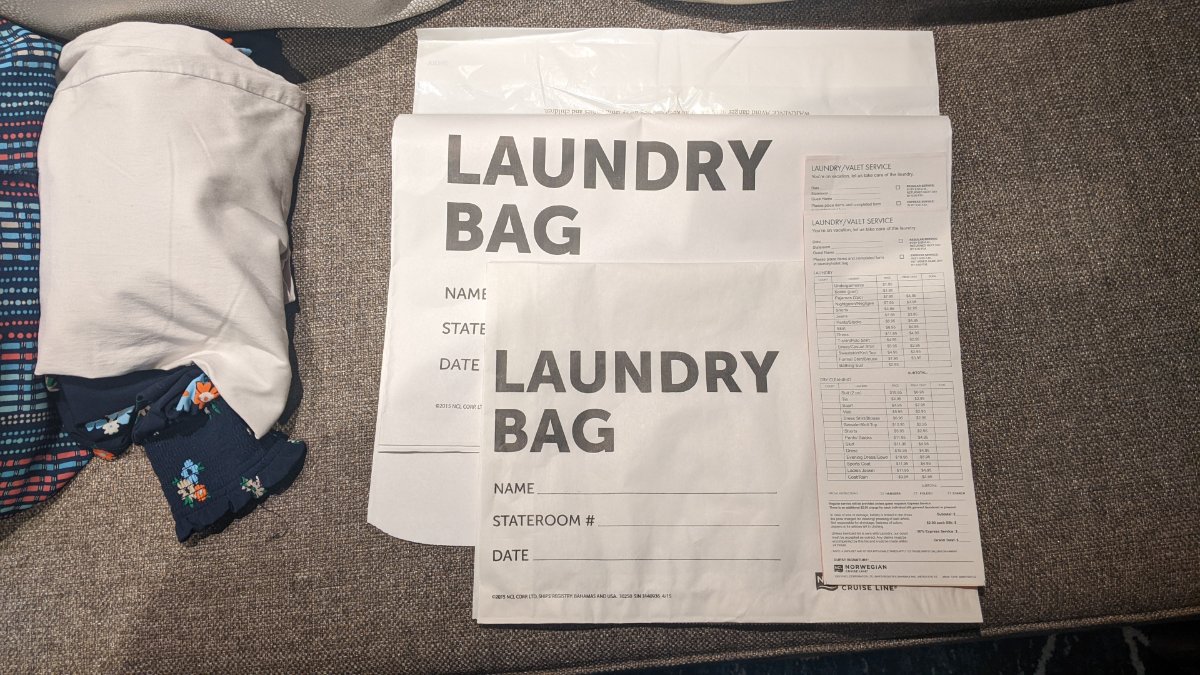 Laundry for Platinum and above - Norwegian Cruise Line - Cruise Critic ...