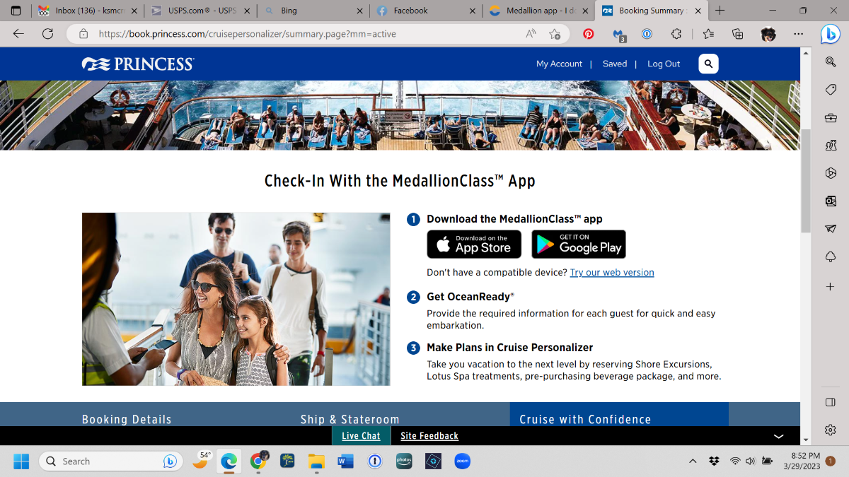Medallion app - I don't have a smart phone!! - Page 2 - Princess ...