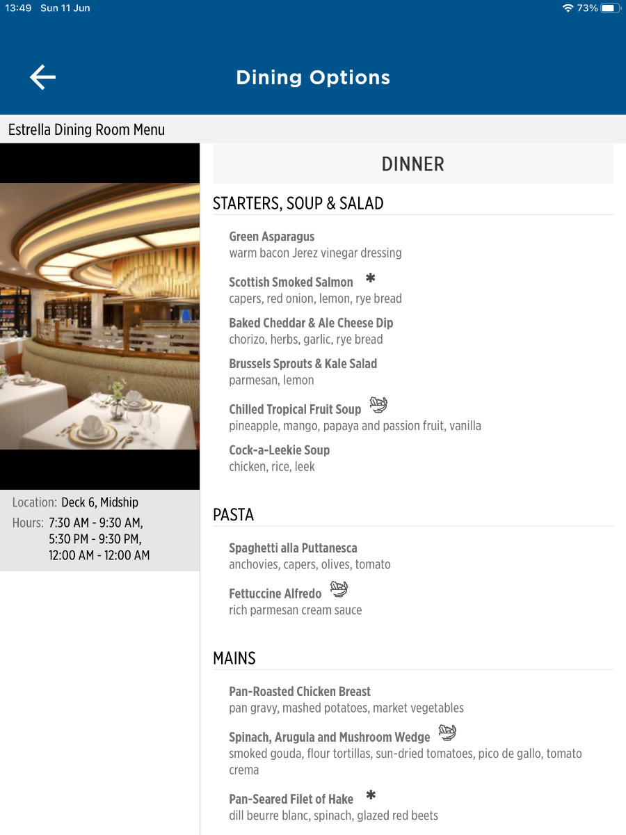 Dining on Sky - Princess Cruises - Cruise Critic Community