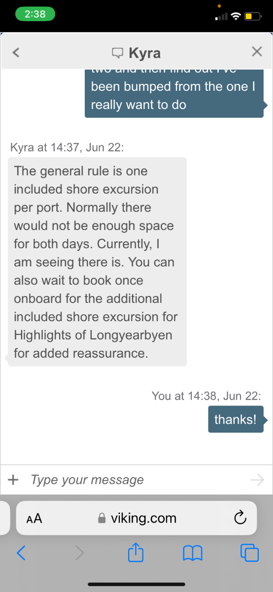 Overnight Port-Includes excursions - Viking Ocean - Cruise Critic Community