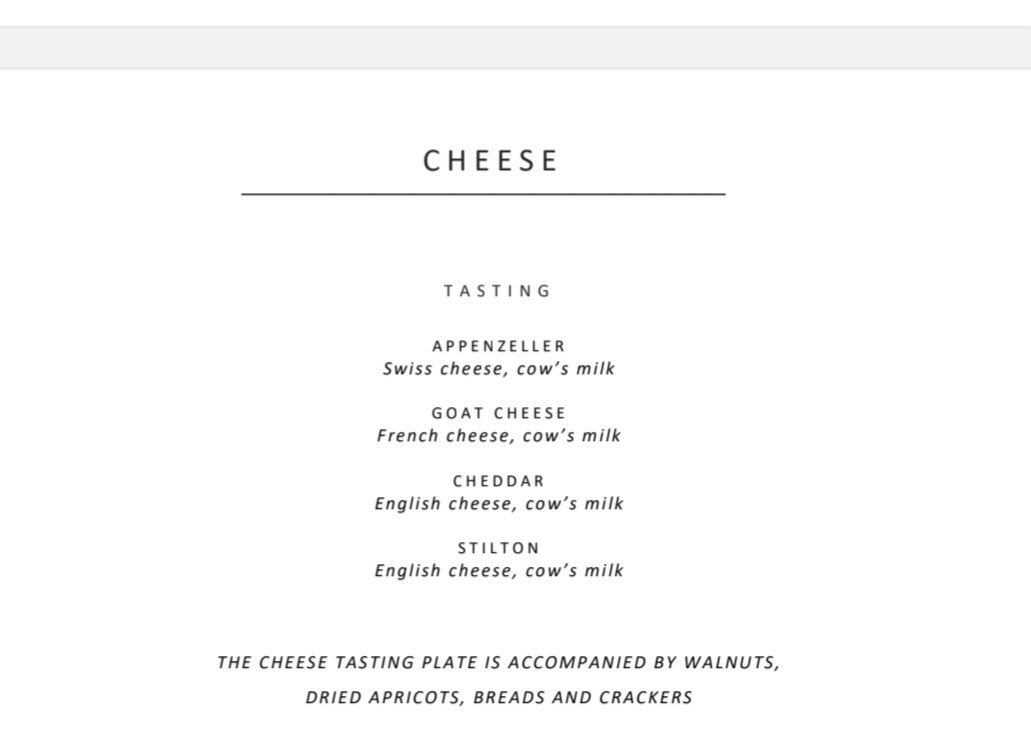 Menu: Seabourn Odyssey - Seabourn Cruise Line - Cruise Critic Community