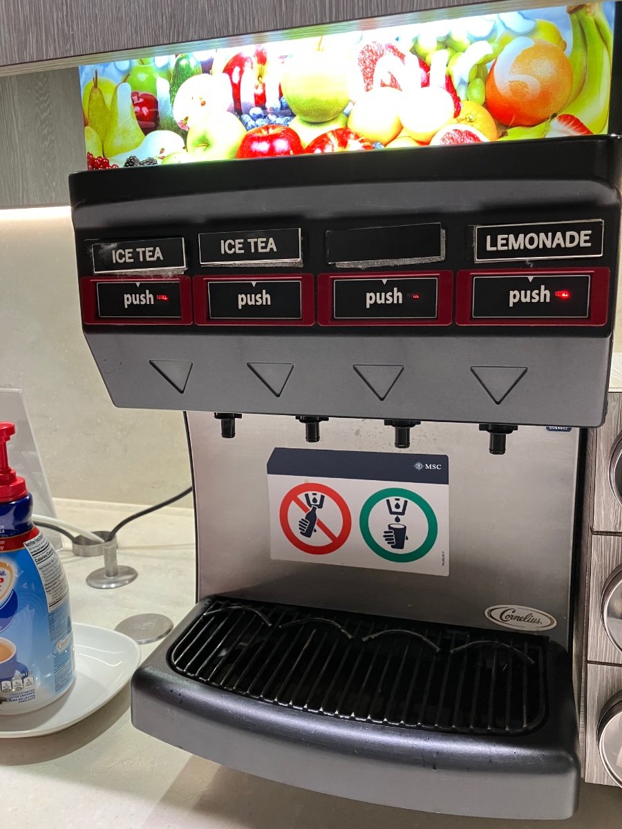 Iced tea avail in buffet on Seashore.. - MSC Cruises - Cruise Critic ...