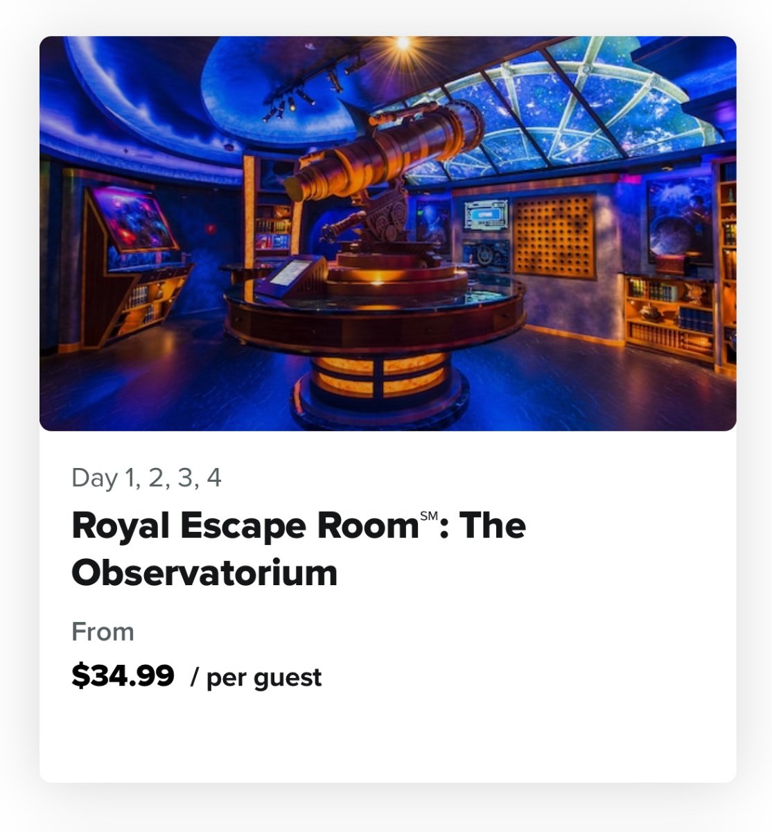 Escape room question - Royal Caribbean International - Cruise Critic ...
