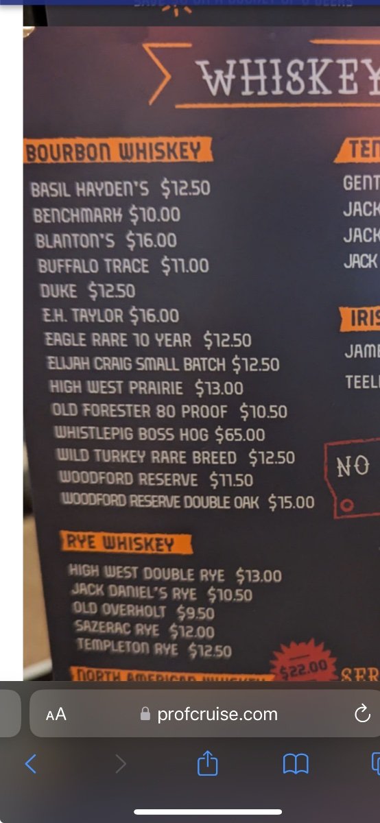 Bourbon On Carnival Ships - Carnival Cruise Lines - Cruise Critic Community