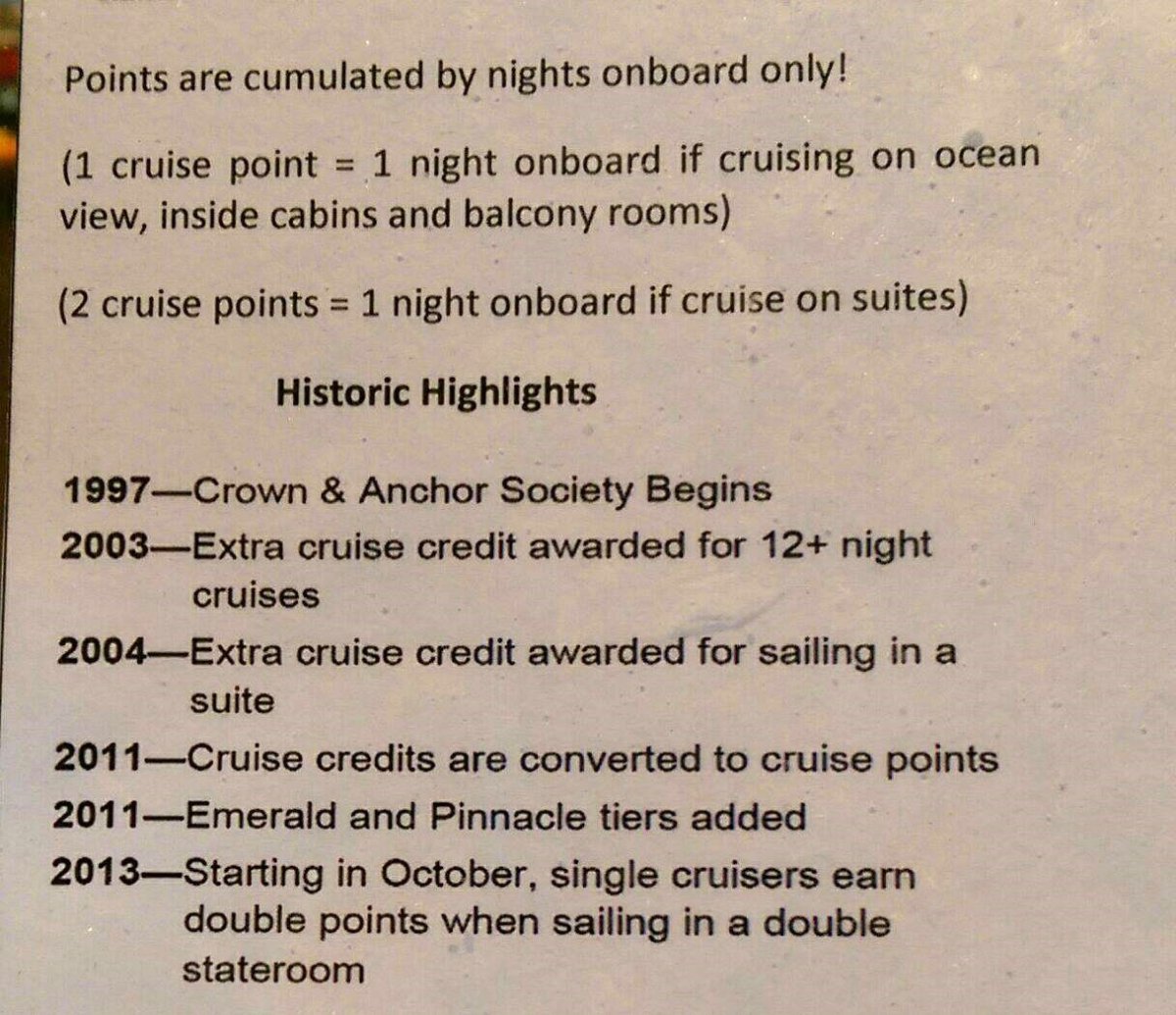 Historical Timeline of Royals Loyalty Program - Royal Caribbean ...