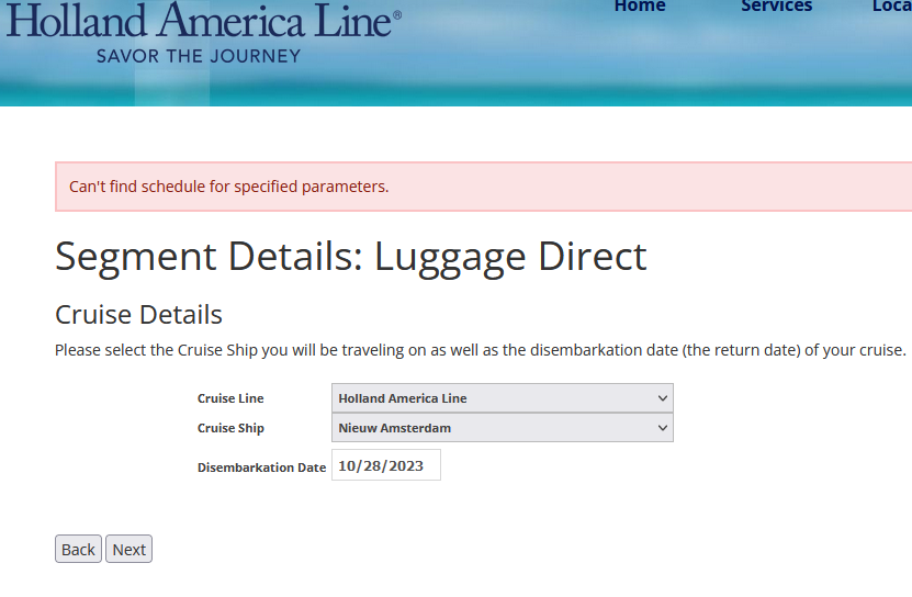 Luggage Direct! - Holland America Line - Cruise Critic Community
