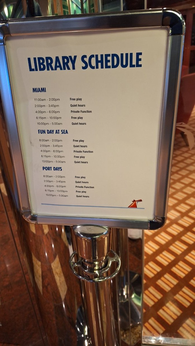Ship Libraries - going, going, soon gone! - Page 3 - Carnival Cruise ...
