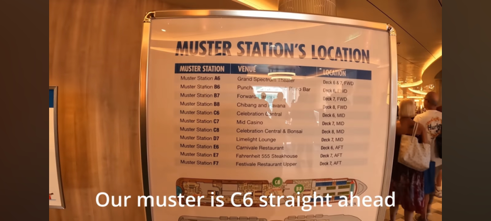 muster station on the Jubilee - Carnival Cruise Lines - Cruise Critic ...
