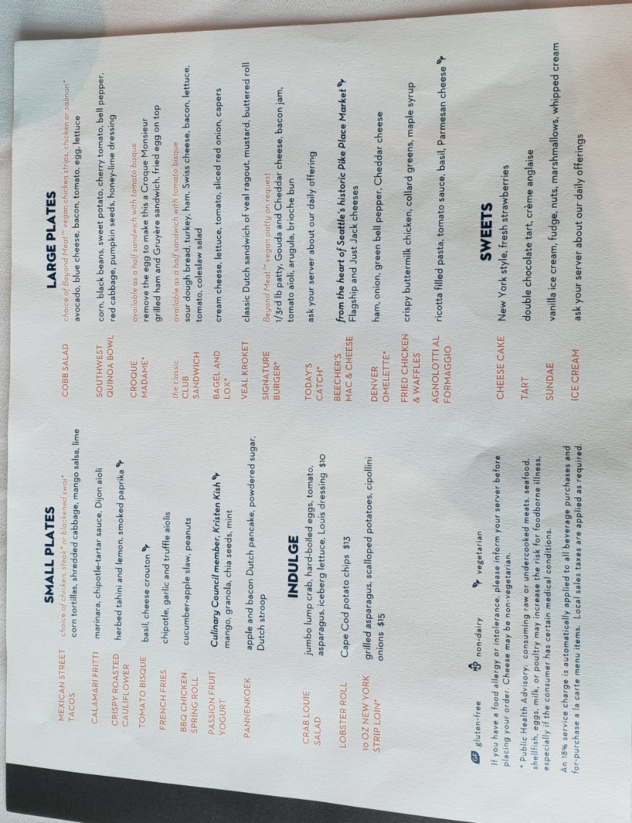 12noon boarding - no Mariners Lunch? - Holland America Line - Cruise ...