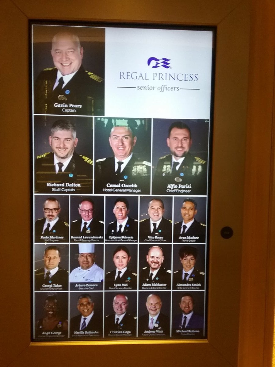 Regal Princess "staff" names - Princess Cruises - Cruise Critic Community