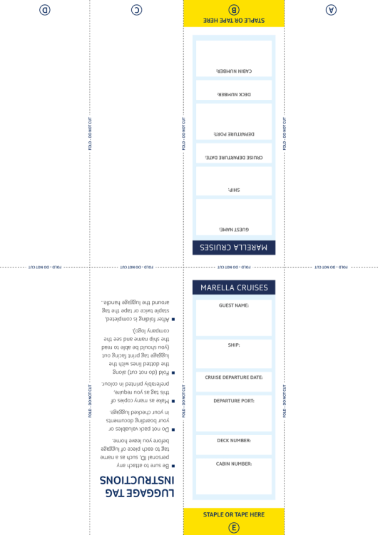 Luggage Tags - Marella Cruises (formerly Thomson) - Cruise Critic Community