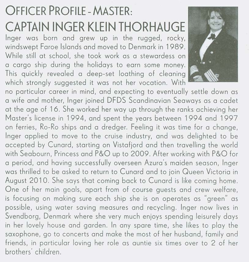 Captain Thorhauge. - Cunard Line - Cruise Critic Community