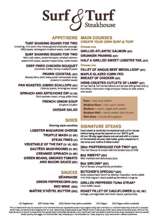 Explorer: Latest menu - Marella Cruises (formerly Thomson) - Cruise ...