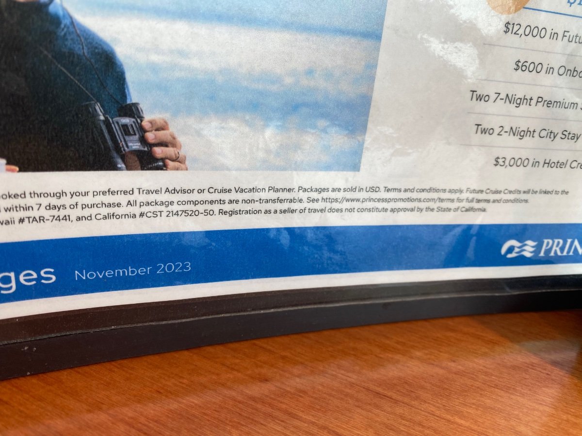 Have my parents been scammed by Princess Promotions? - Princess Cruises ...