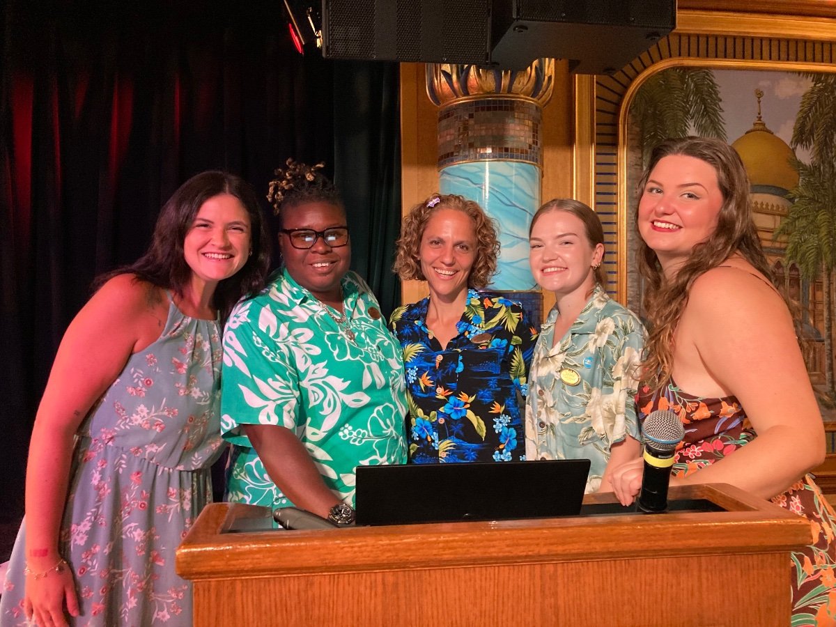 Long overdue … best all female Assistant Cruise Directors - Emerald ...