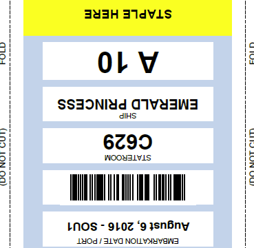 Princess color coded luggage tags? - Princess Cruises - Cruise Critic ...