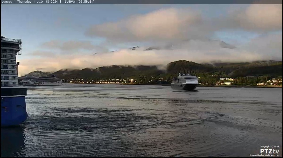 Noordam in Juneau Harbour on July 18, 2024 - Holland America Line ...