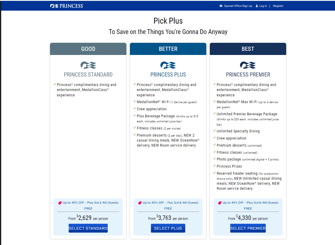 New Unlimited Features Make Princess Cruises' Premier Package the Best ...