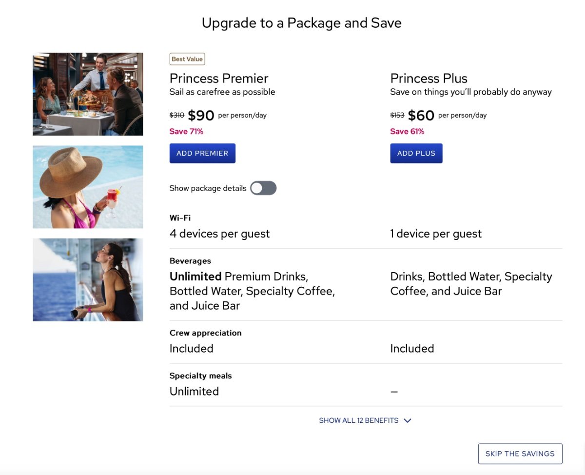 Princess Plus Added? - Princess Cruises - Cruise Critic Community