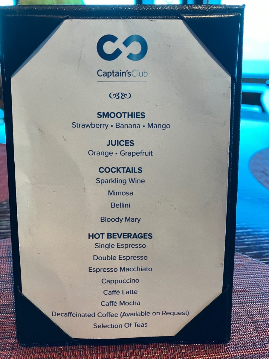 Elite breakfast menu - updated - Celebrity Cruises - Cruise Critic ...