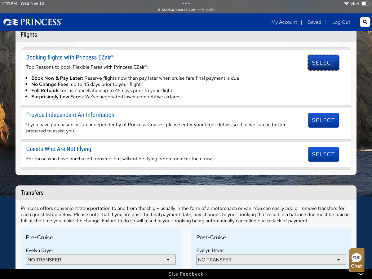 Princess Transfer - where to find info? - Princess Cruises - Cruise ...